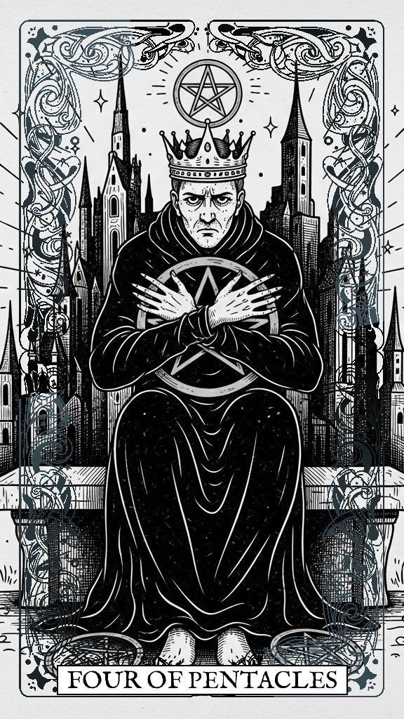 Cuatro de Oros — Significado de la Carta del Tarot
